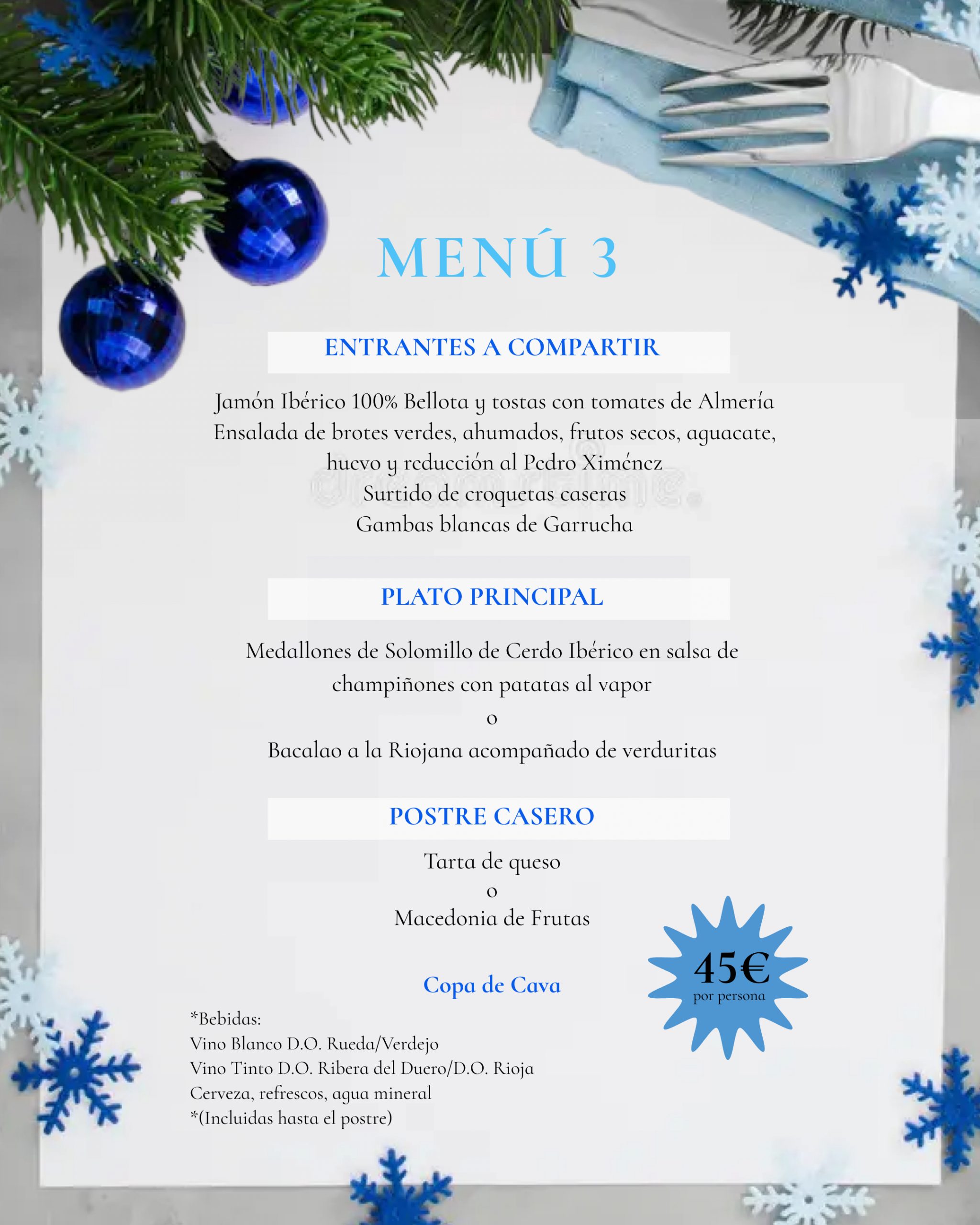 🎄Menús Navidad para empresas y grupos 🍽️🥂 | Centro Deportivo Puerto Rey